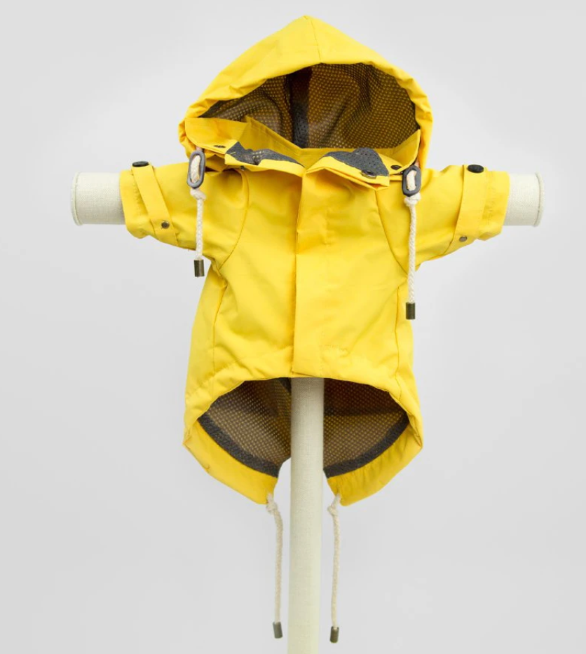 [MAX BONE] Talon Raincoat- Yellow – Pawerful Pet Store